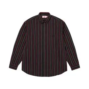 Supreme X Martine Rose Metallic Stripe Shirt - Black