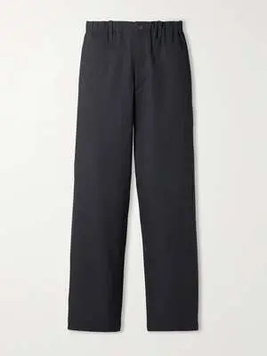 GOLDWIN Straight-leg Solotex® Gabardine Trousers - Black