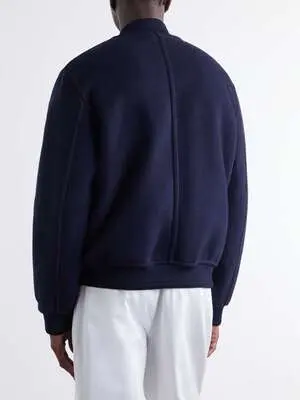 Canali Reversible Cashmere And Silk-blend Felt Bomber Jacket