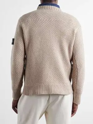 Stone Island Basket-stitch Wool-blend Sweater