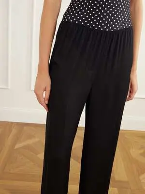 NILI LOTAN Marlow Cotton-blend Chiffon Wide-leg Pants