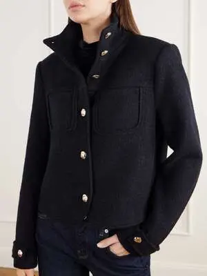 Simkhai Wilcox Cropped Wool-blend Bouclé Jacket