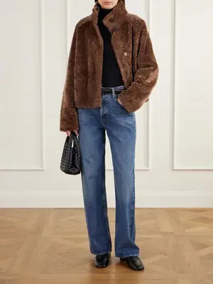ARMA Ariana Reversible Shearling And Leather Jacket