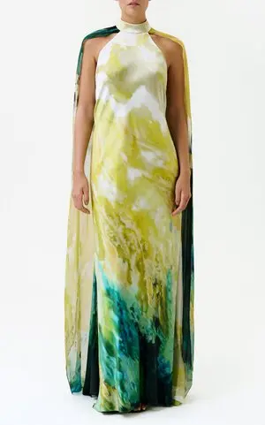 Silvia Tcherassi Sabina Silk-blend Maxi Dress