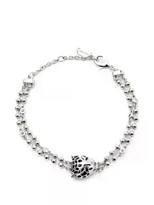 Roberto Cavalli Panther Head Double-chain Bracelet