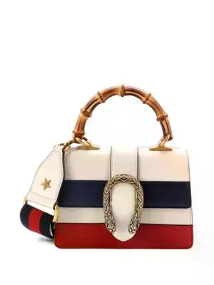 Gucci Dionysus Bamboo Top Handle Bag Colorblock Leather Mini Satchel