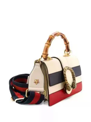 Gucci Dionysus Bamboo Top Handle Bag Colorblock Leather Mini Satchel