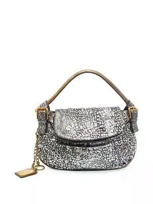 Dolce & Gabbana Cracked-effect Handbag - Silver