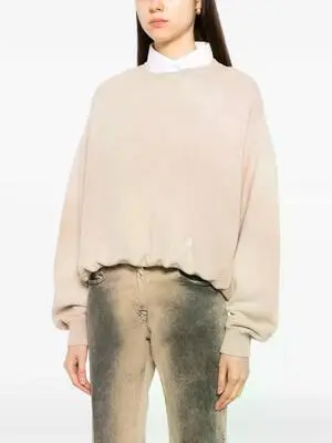 R13 Logo-embroidered Cropped Sweater