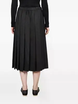 Comme Des Garçons Pleated Midi Skirt