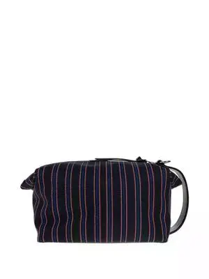 VIVIENNE WESTWOOD Orb-plaque Striped Wash Bag