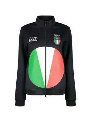 EA7 Tricolor-print Tracksuit Set