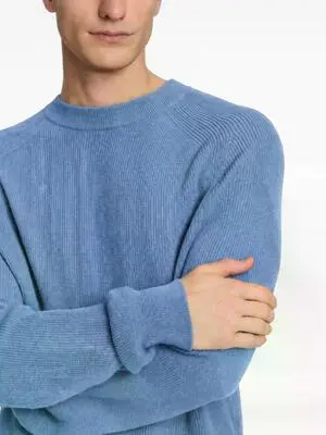 Malo Ribbed-knit Raglan-sleeve Sweater