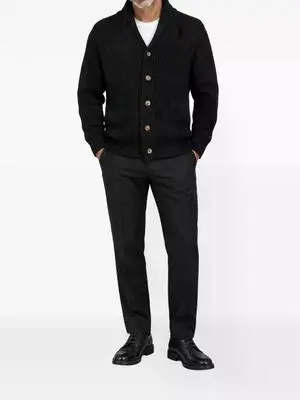 FRANZESE COLLECTION Steve Mcqueen Ribbed-knit Cardigan