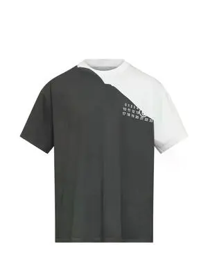 MAISON MARGIELA Numeric Signature Two-tone T-shirt - Grey