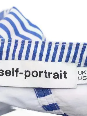 SELF-PORTRAIT Asymmetric Frilled Top