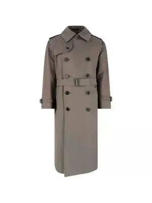 Caruso X Sanyocoat Double-breasted Belted Trench Coat