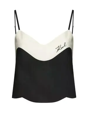 Karl Lagerfeld Signature Scallop Beach Top