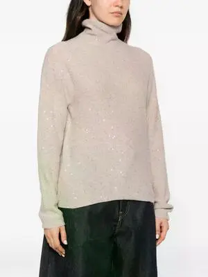 Antonelli Firenze Sequin-embellished Roll-neck Sweater