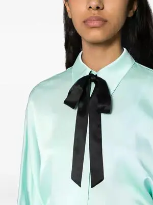 STYLAND Pussy-bow Kimono-sleeve Shirt