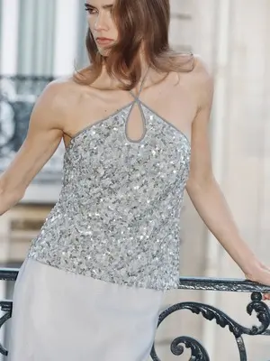 REFORMATION Rosana Top Sequin