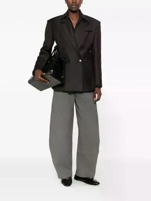 THE FRANKIE SHOP Enya High-waisted Knitted Trousers