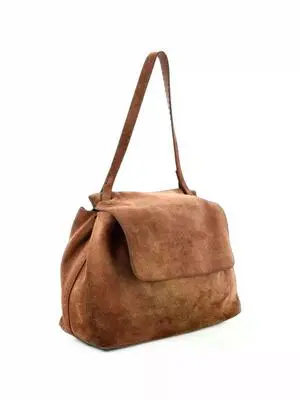 THE ROW Top Handle 14 Bag Suede Medium Shoulder Bag