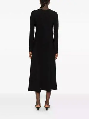 FORTE_FORTE Flower-embellished Ruched Dress