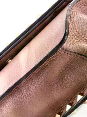 Valentino Garavani Rockstud Front Handle Flap Bag Leather Small Crossbody Bag