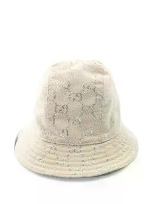 Gucci 2000s Gg-glitter Bucket Hat