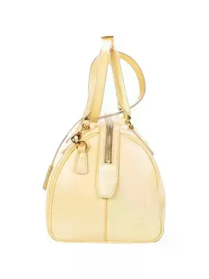 Prada Top-handle Leather Boston Bag - Neutrals