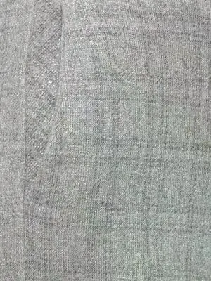 D.exterior Glitter-effect Check-pattern Trousers