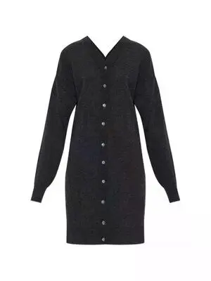 AKEP Button-up V-neck Cardigan - Grey