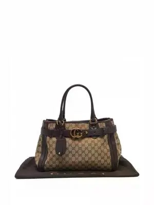 Gucci Medium Running Gg Canvas Tote Bag