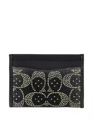 COACH Essential Card Case With Crystal Signature