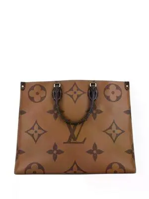 LOUIS VUITTON Onthego Reverse Monogram Giant Gm Tote Bag - Brown