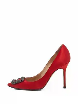 Manolo Blahnik Hangisi Buckle Pumps