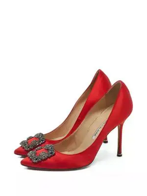 Manolo Blahnik Hangisi Buckle Pumps