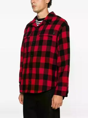 AMI Paris Check-pattern Button-up Shirt - Red