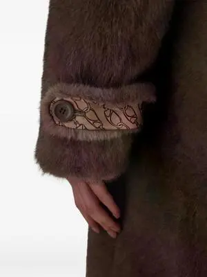 Herno Faux-fur Single-breasted Coat
