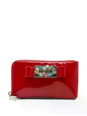 Miu Miu Crystal-embellished Bow Wallet
