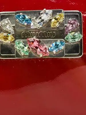 Miu Miu Crystal-embellished Bow Wallet