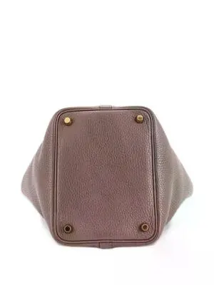 Hermès Picotin Lock Bag Clemence Pm Bucket Bag - Grey