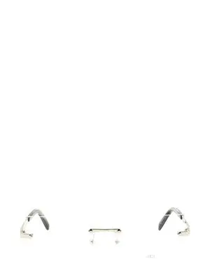 Mcm Rectangle-frame Rimless Glasses