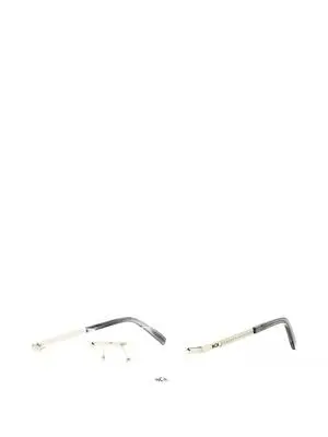 Mcm Rectangle-frame Rimless Glasses