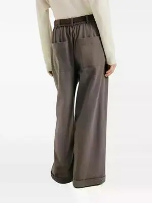 Brunello Cucinelli Pleated Wide-leg Trousers