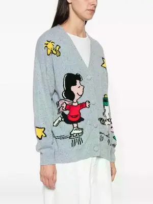 MC2 SAINT BARTH Peanuts-intarsia Flecked Cardigan