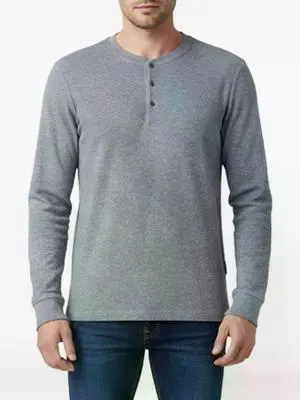 Theory Buttoned Jersey T-shirt - Grey
