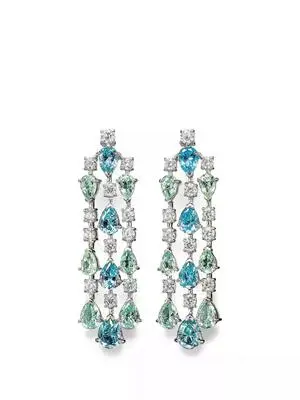 ANABELA CHAN Valley Orchid Cascade Sapphire Earrings