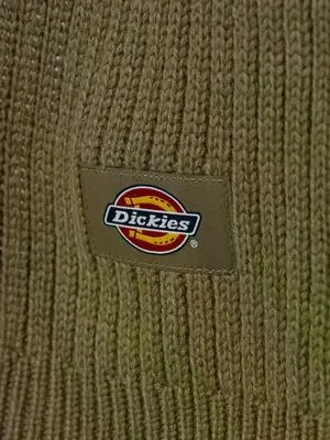 Dickies Ribbed-knit Logo-patch Scarf